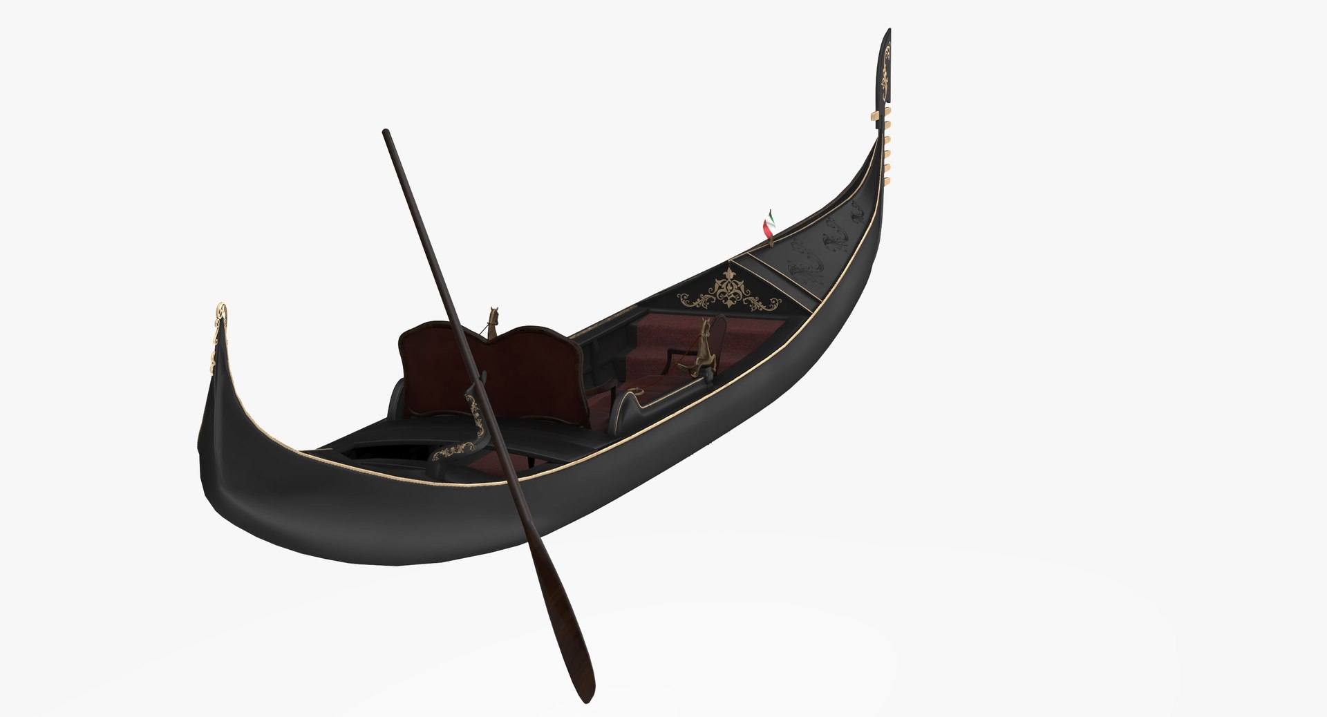 3d Model Venetian Gondola