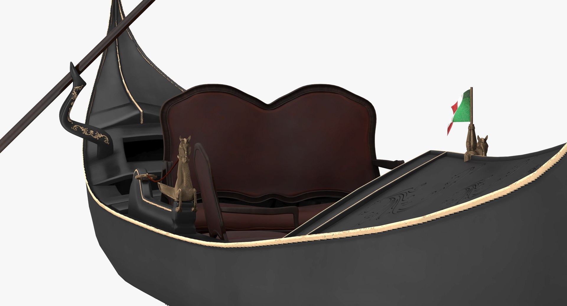 3d Model Venetian Gondola