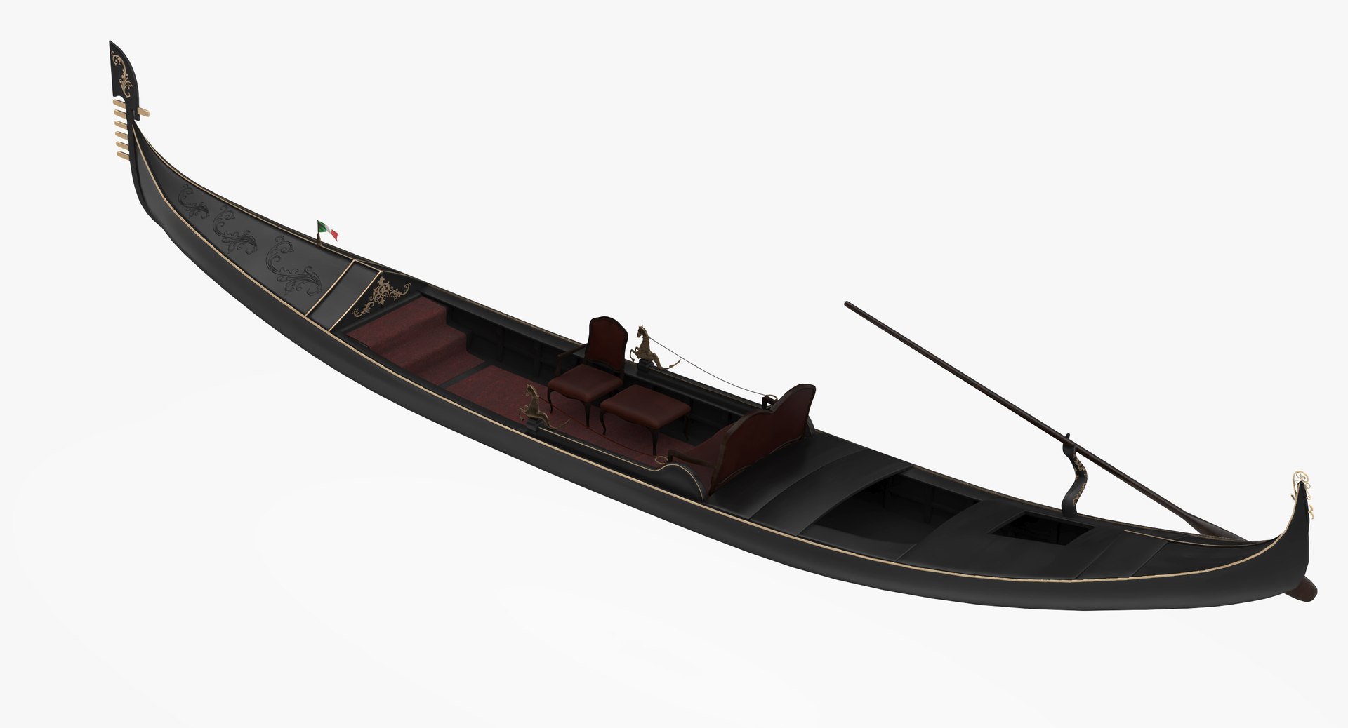 3d Model Venetian Gondola