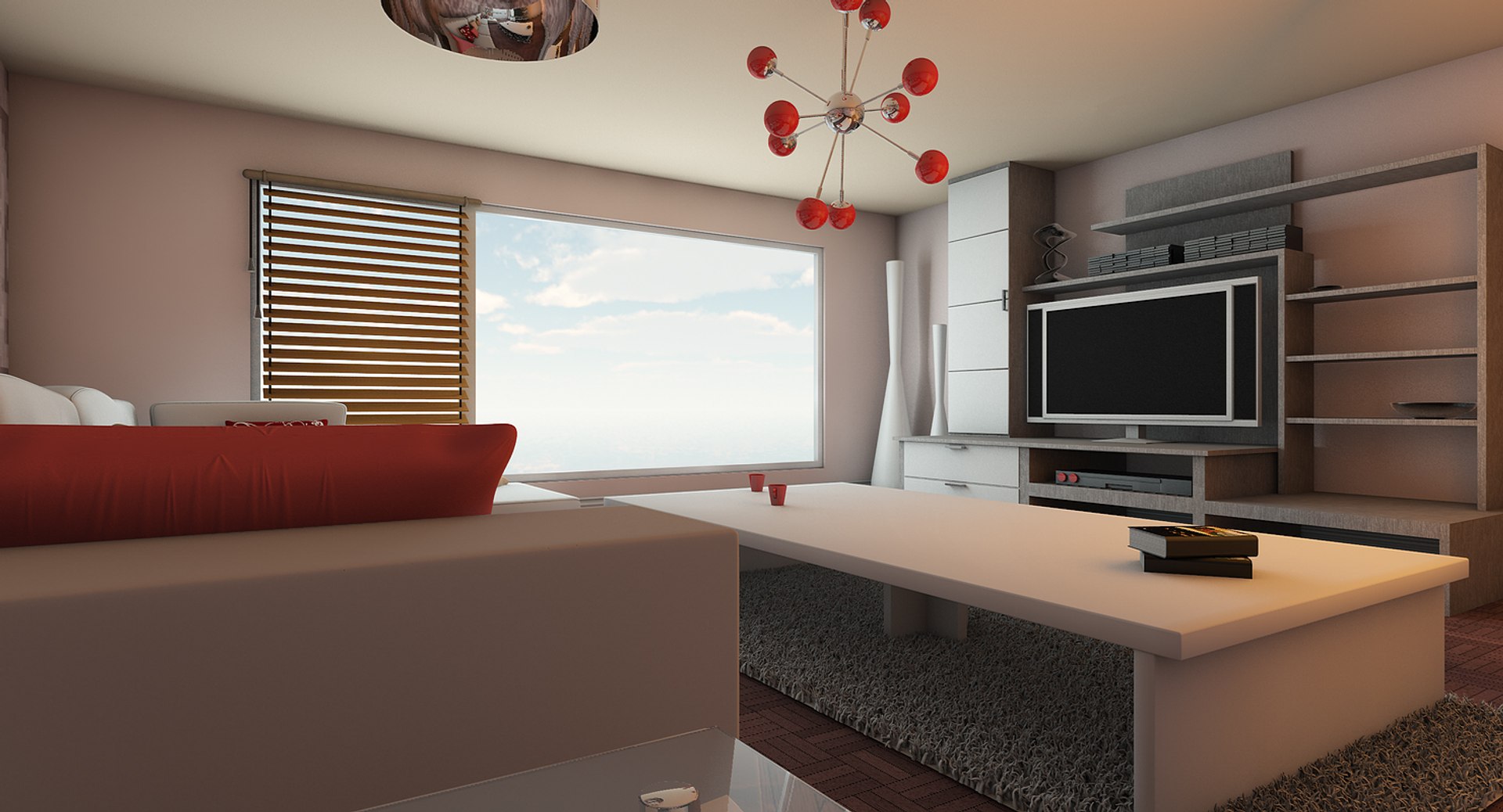 Elegant Living Room C4d