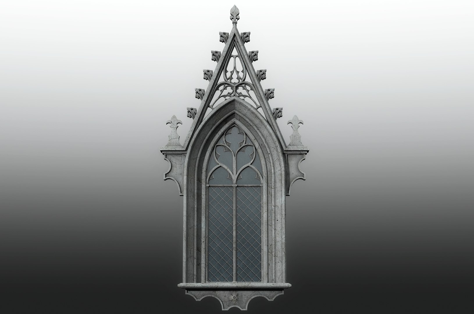 3D Gothic Window 02 - TurboSquid 1459561