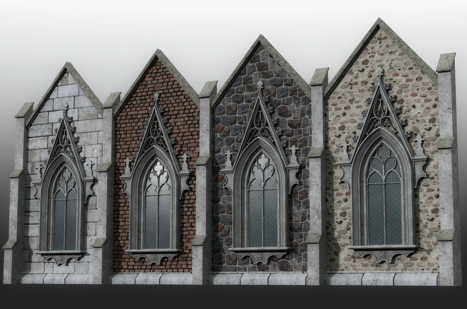 3D Gothic Window 02 - TurboSquid 1459561