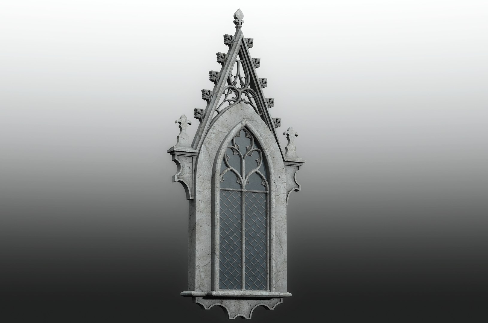 3D Gothic Window 02 - TurboSquid 1459561