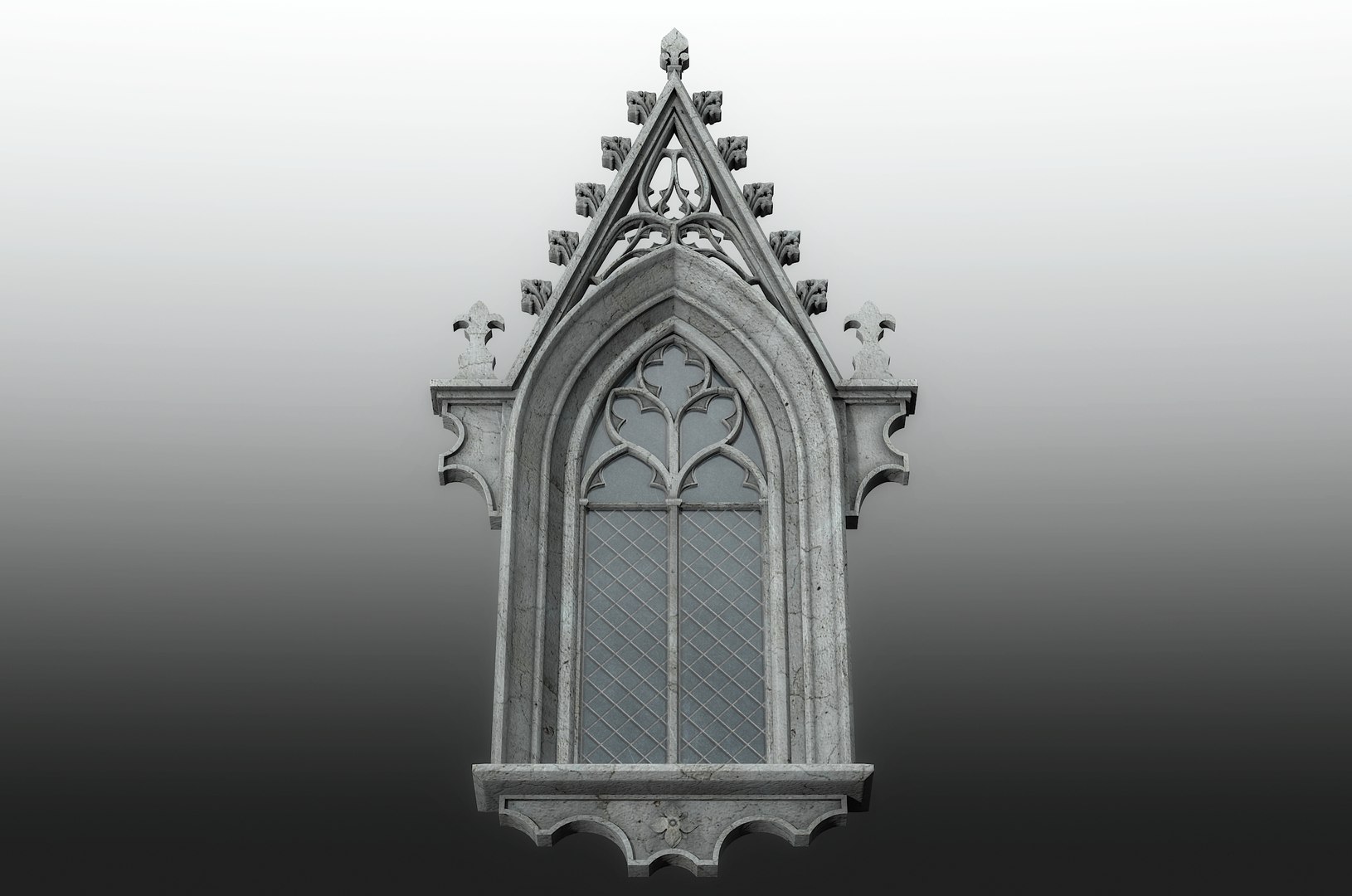 3D Gothic Window 02 - TurboSquid 1459561