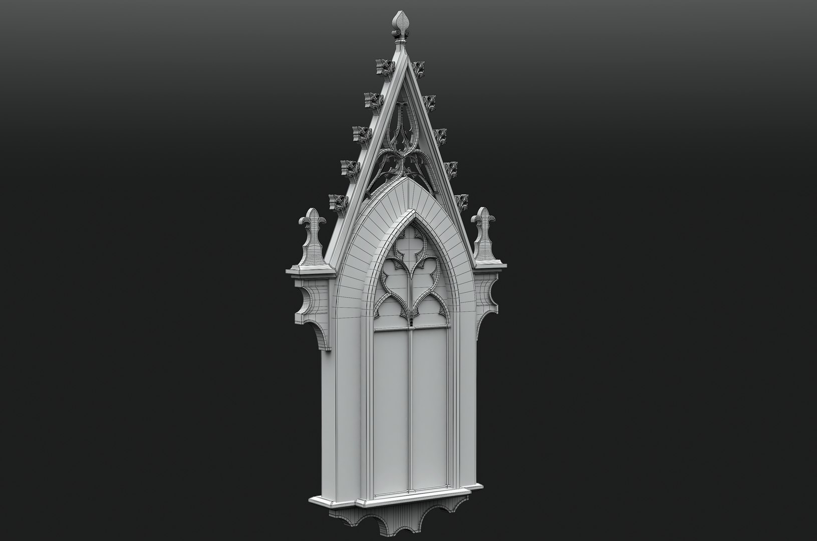 3D Gothic Window 02 - TurboSquid 1459561