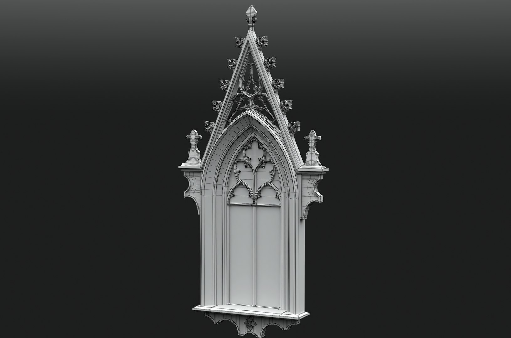 3D Gothic Window 02 - TurboSquid 1459561