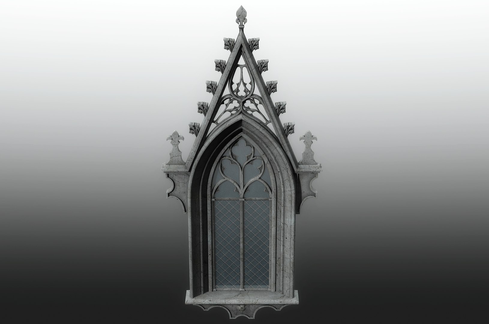 3D Gothic Window 02 - TurboSquid 1459561