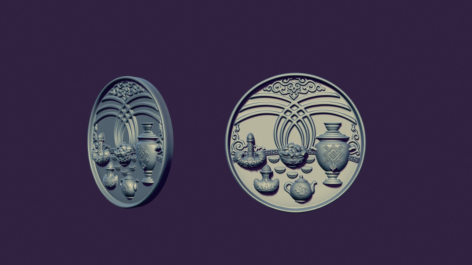 Kazakh Yurt And Dastarkhan Panels 3D Model - TurboSquid 2324446