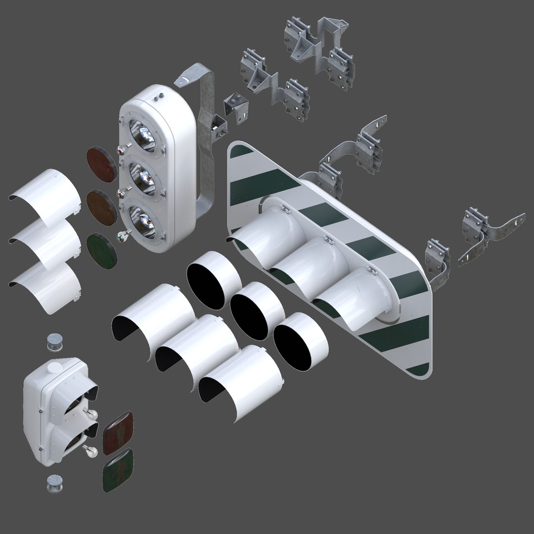 Traffic Lights 3D - TurboSquid 2288268