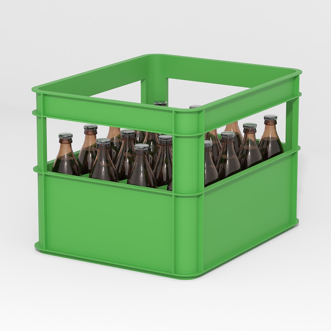 modelo 3d Bottle Crate - TurboSquid 2020799
