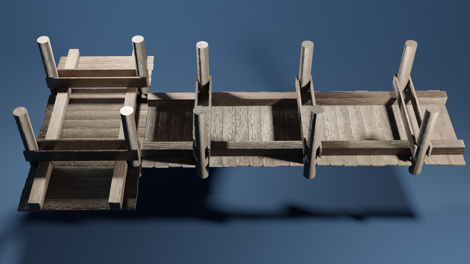 Wooden T Shaped Dock 3D Model - TurboSquid 1827228