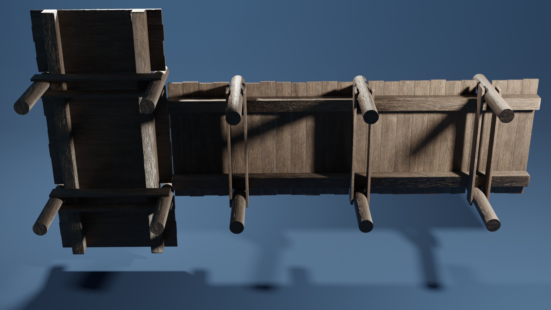 Wooden T Shaped Dock 3D Model - TurboSquid 1827228
