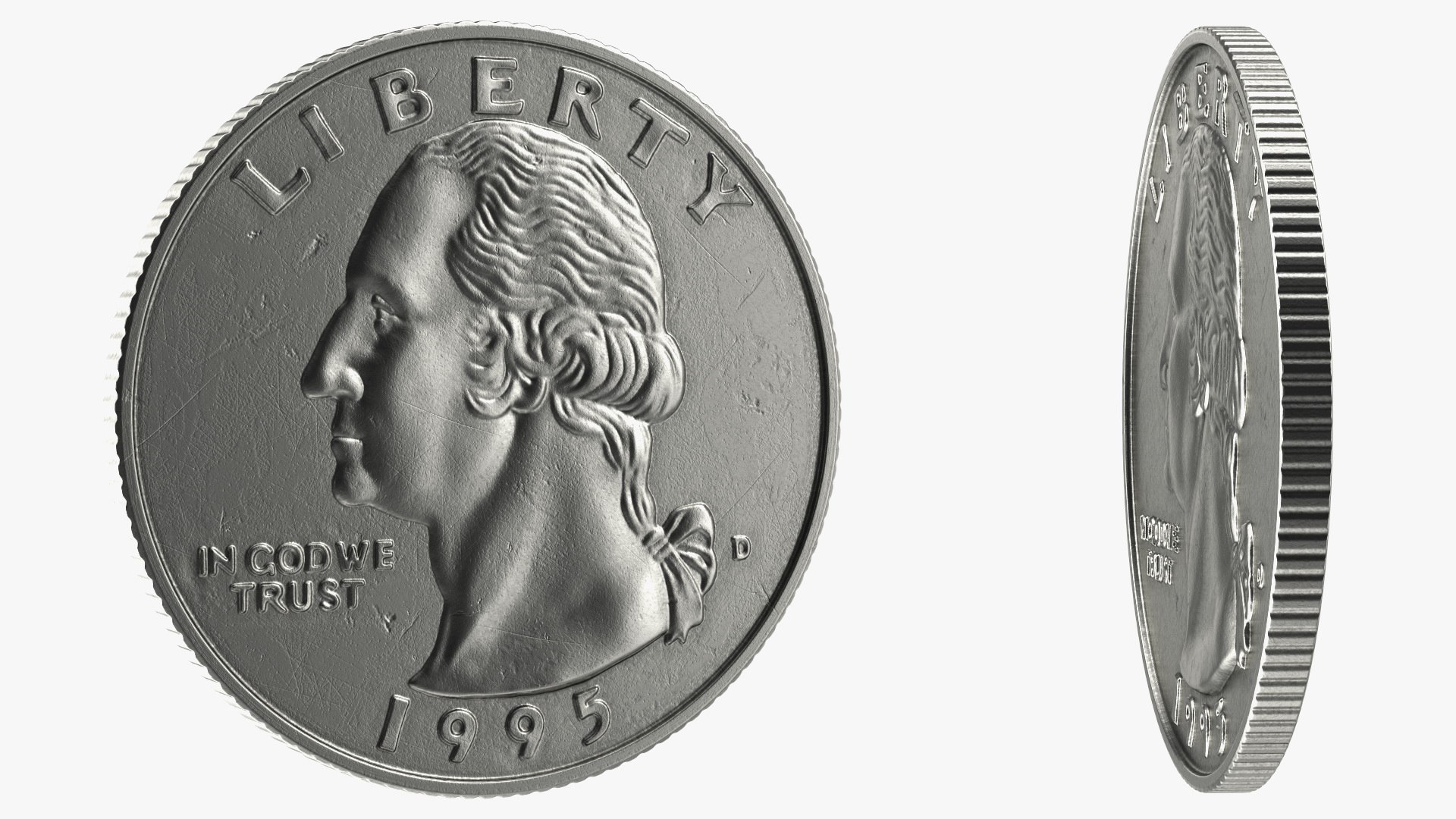 3d Model Quarter Modeled Realistic