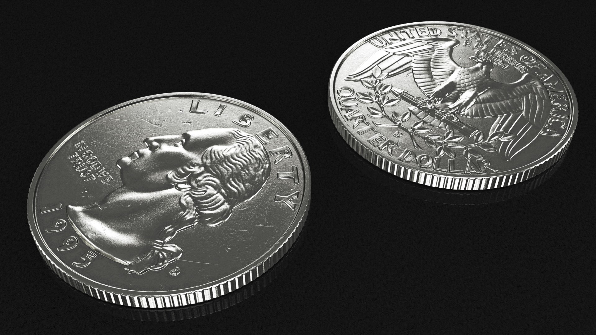 3d Model Quarter Modeled Realistic