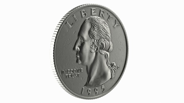 3d model quarter modeled realistic