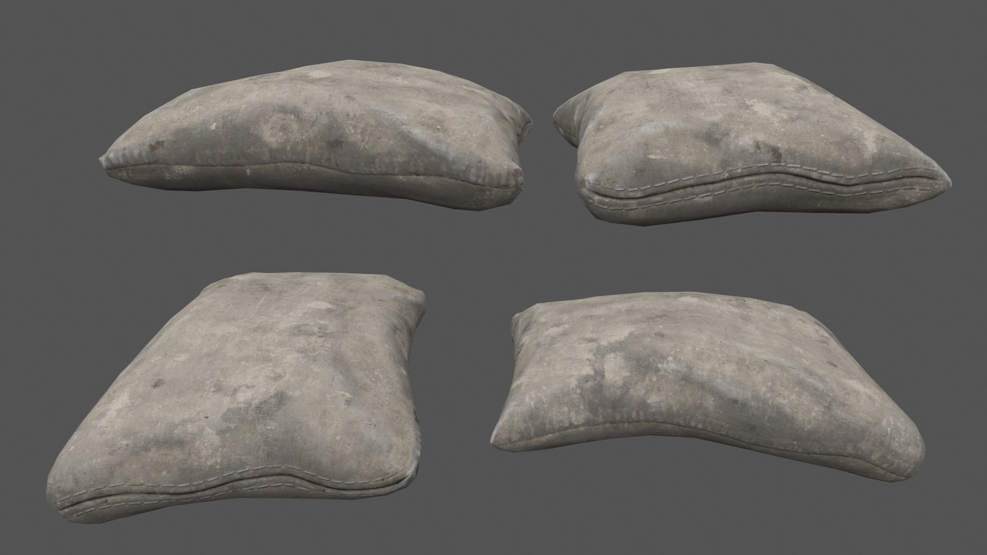 3D Sandbag Sand Bag Model - TurboSquid 1270798
