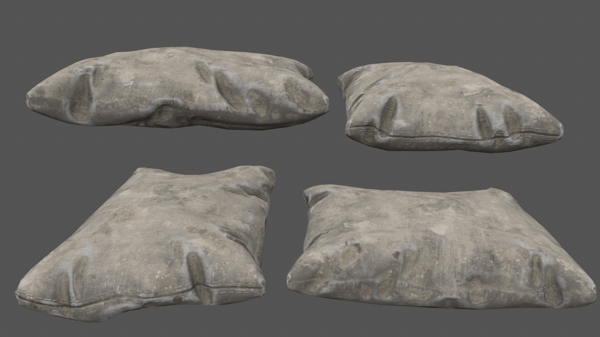 3D Sandbag Sand Bag Model - TurboSquid 1270798