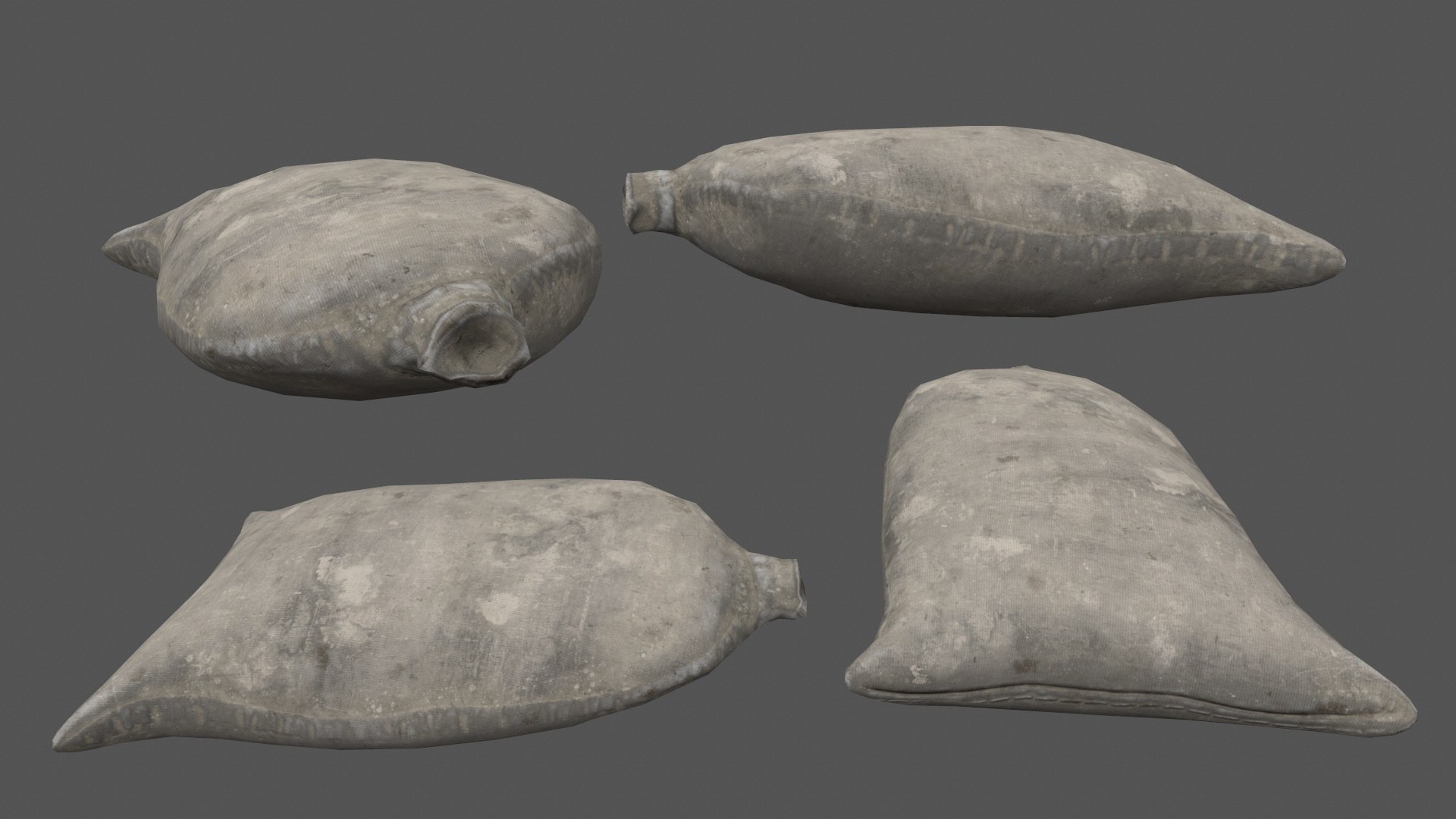 3D Sandbag Sand Bag Model - TurboSquid 1270798