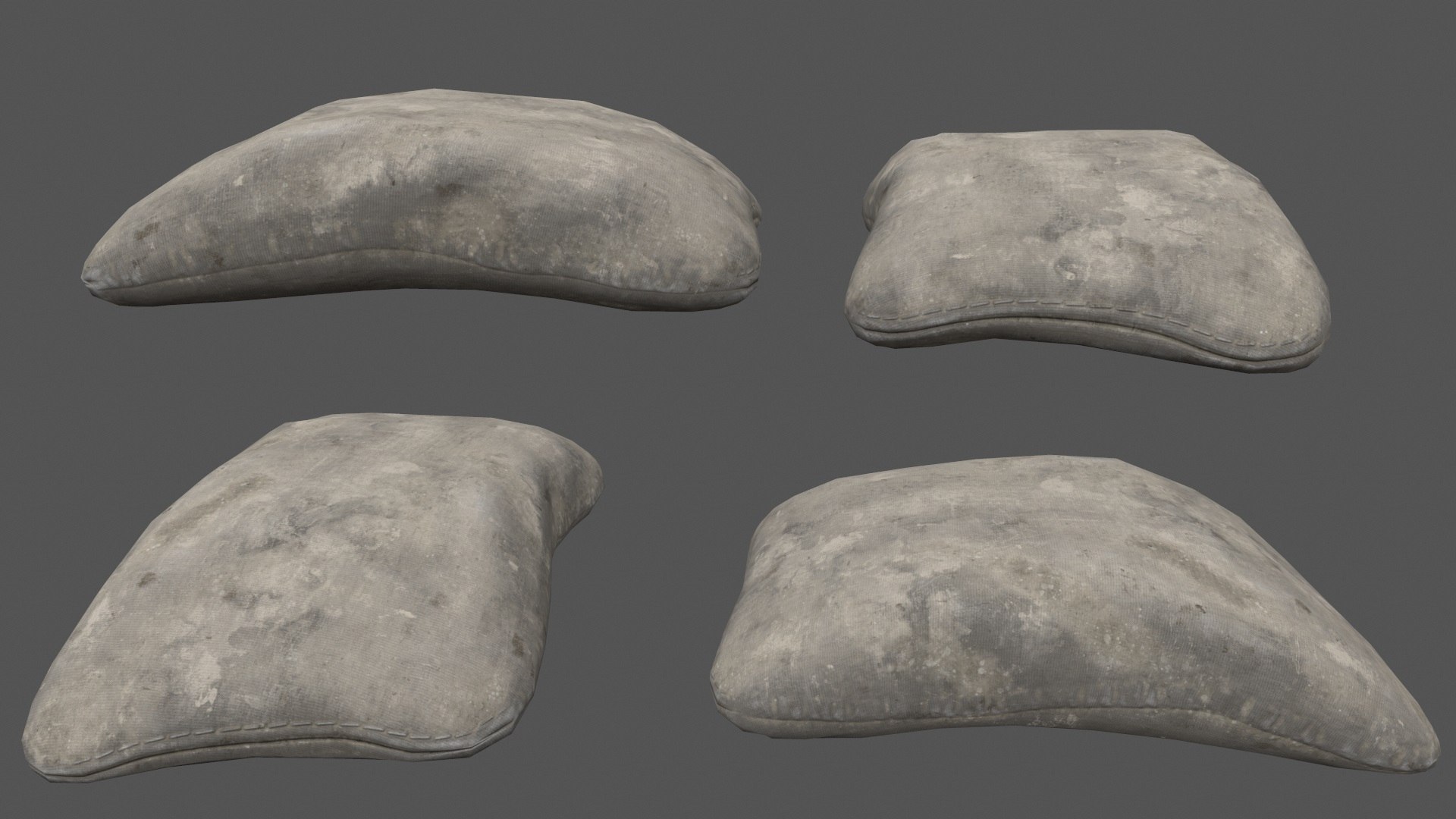3D Sandbag Sand Bag Model - TurboSquid 1270798