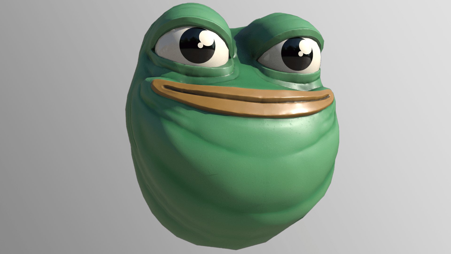 Pepe the frog head 3D model - TurboSquid 1797799