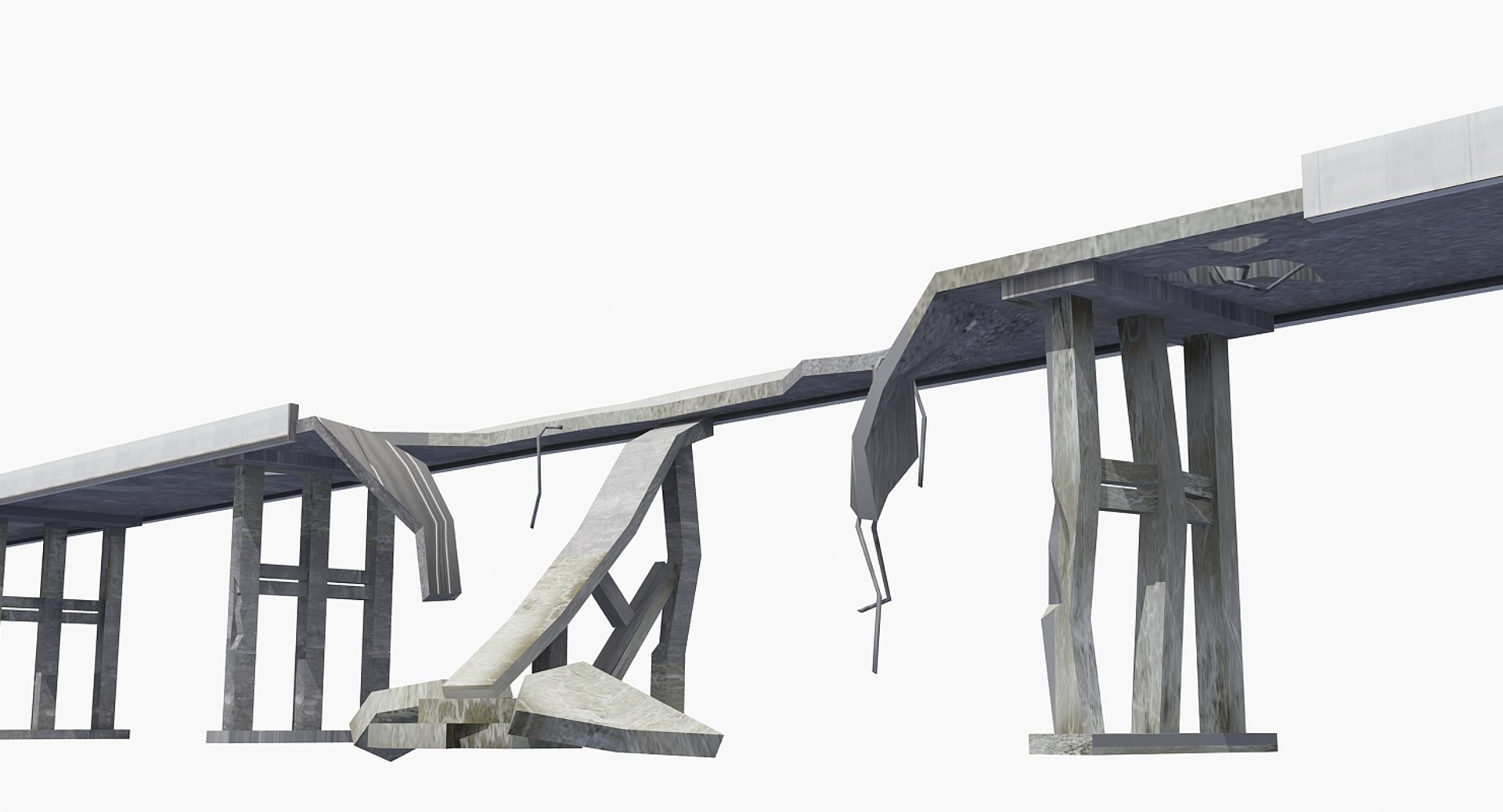 Ruin Bridge 3D Model - TurboSquid 1314826
