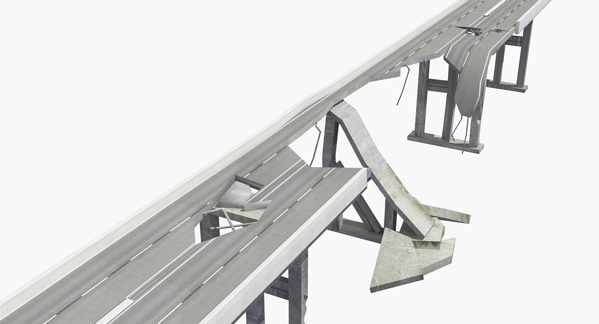 Ruin Bridge 3D Model - TurboSquid 1314826