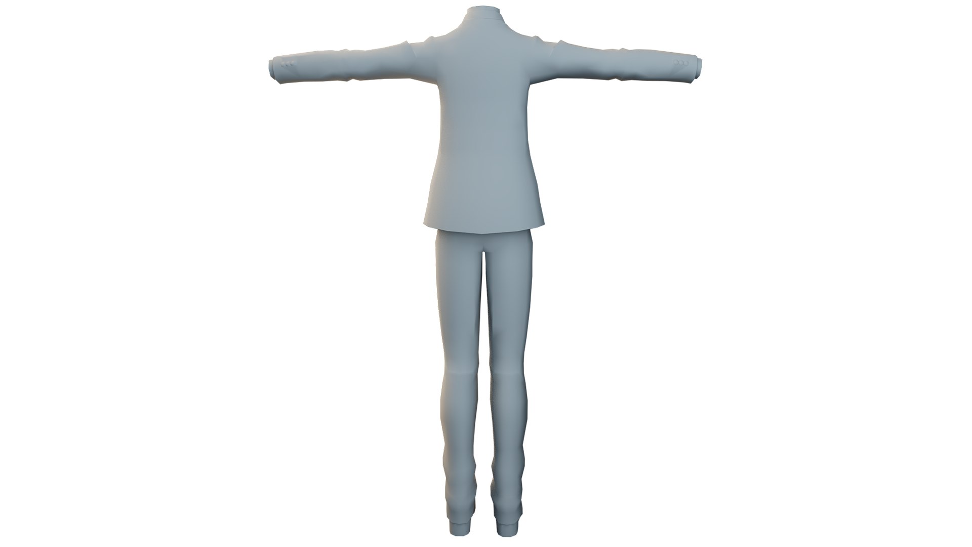 Men Suit Base Mesh 3 Low Poly Model - TurboSquid 2156887