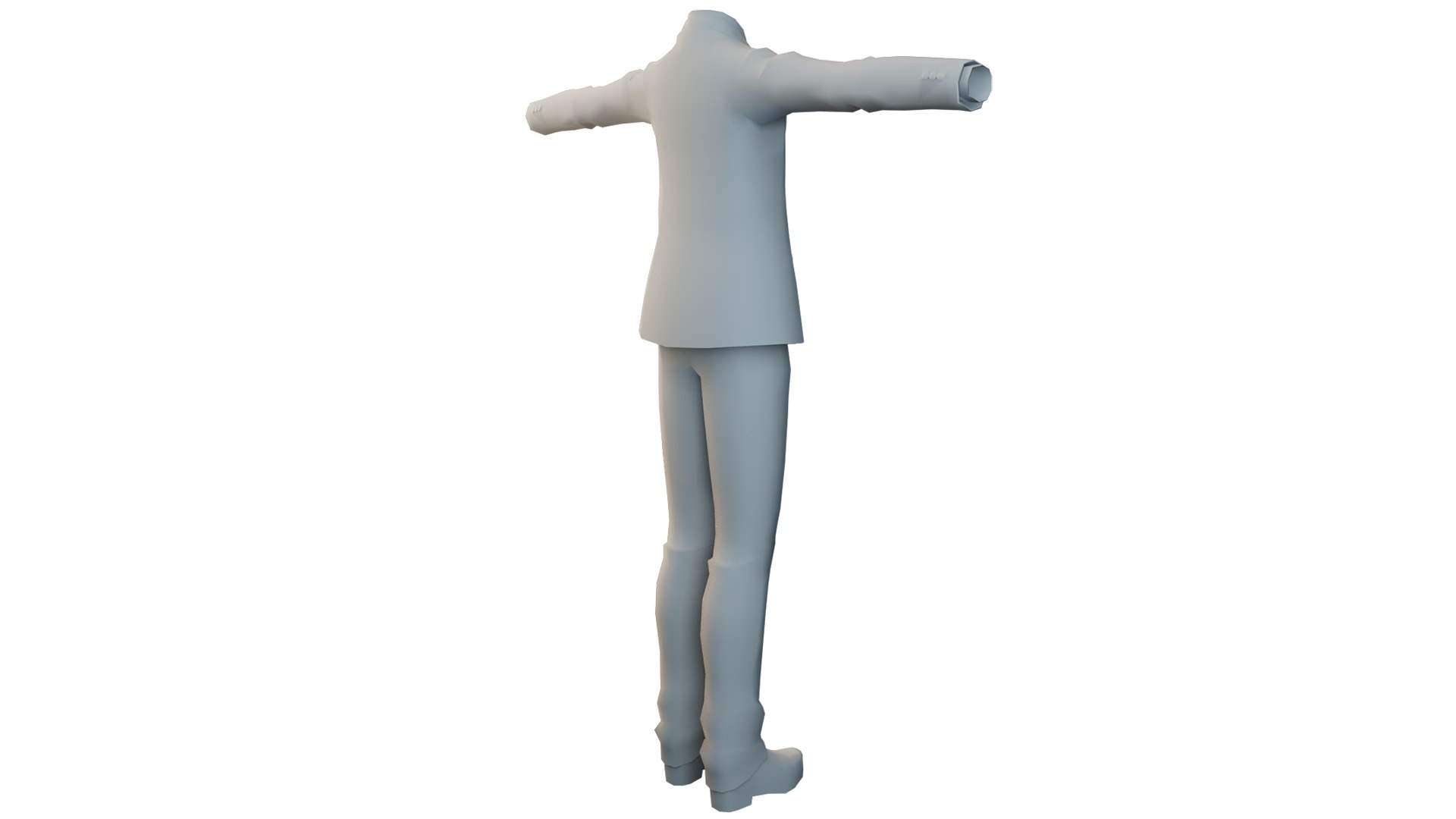 Men Suit Base Mesh 3 Low Poly Model - TurboSquid 2156887