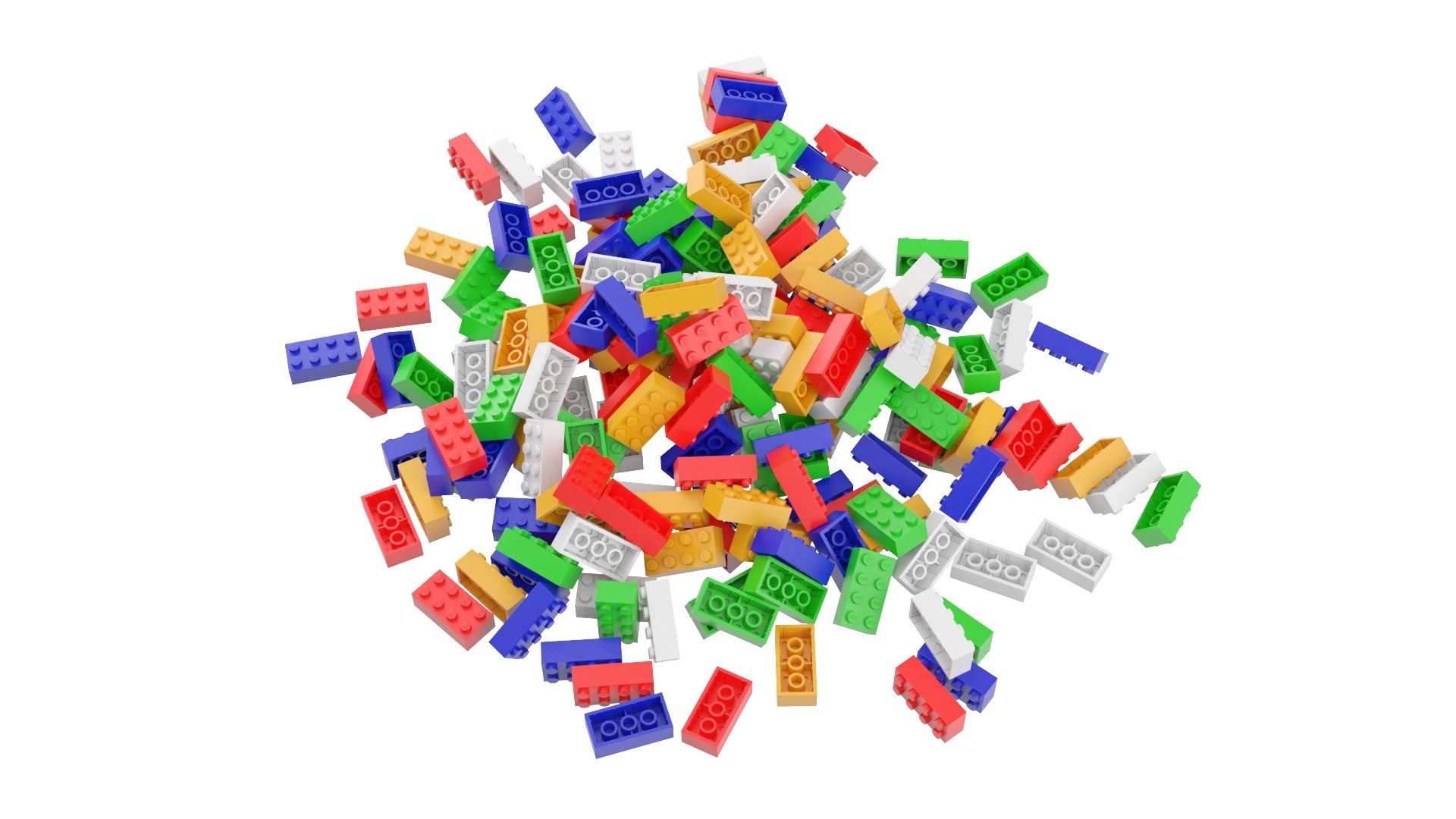 3D Lego Brick Pile - TurboSquid 1767563