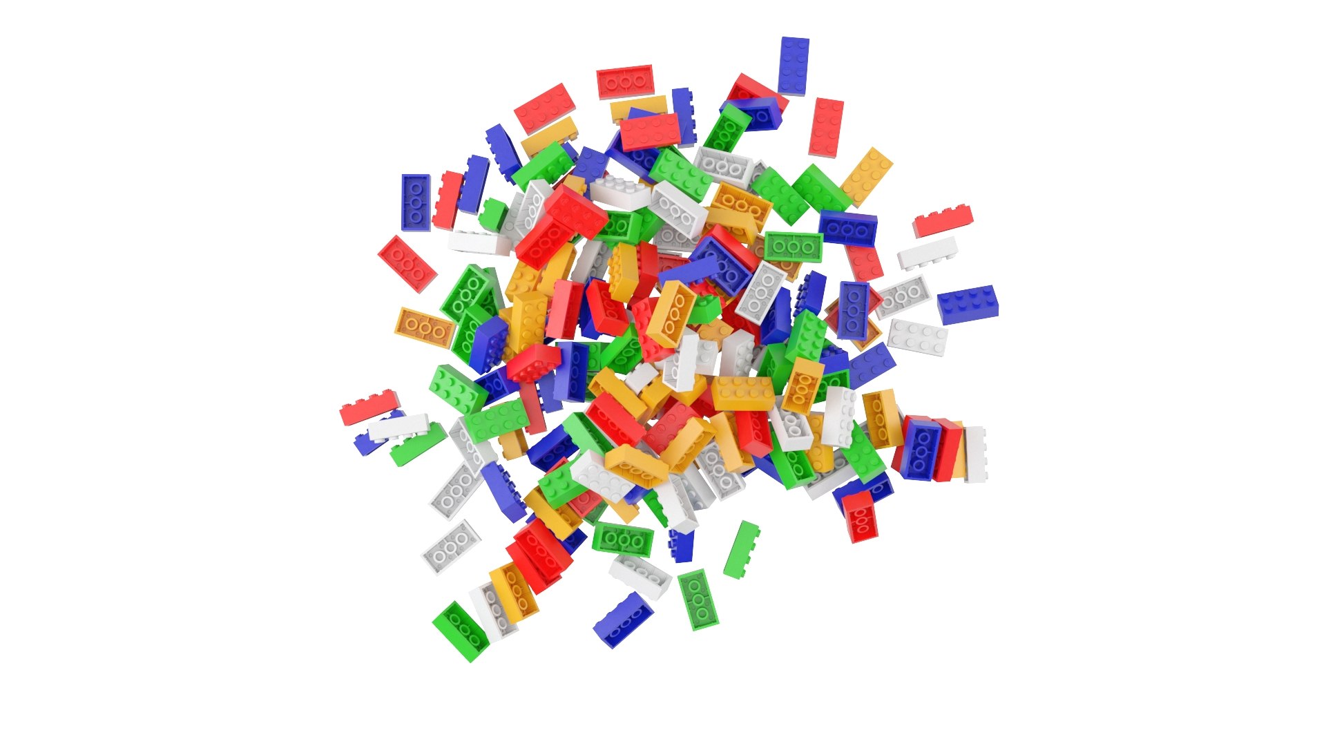 3D Lego Brick Pile - TurboSquid 1767563