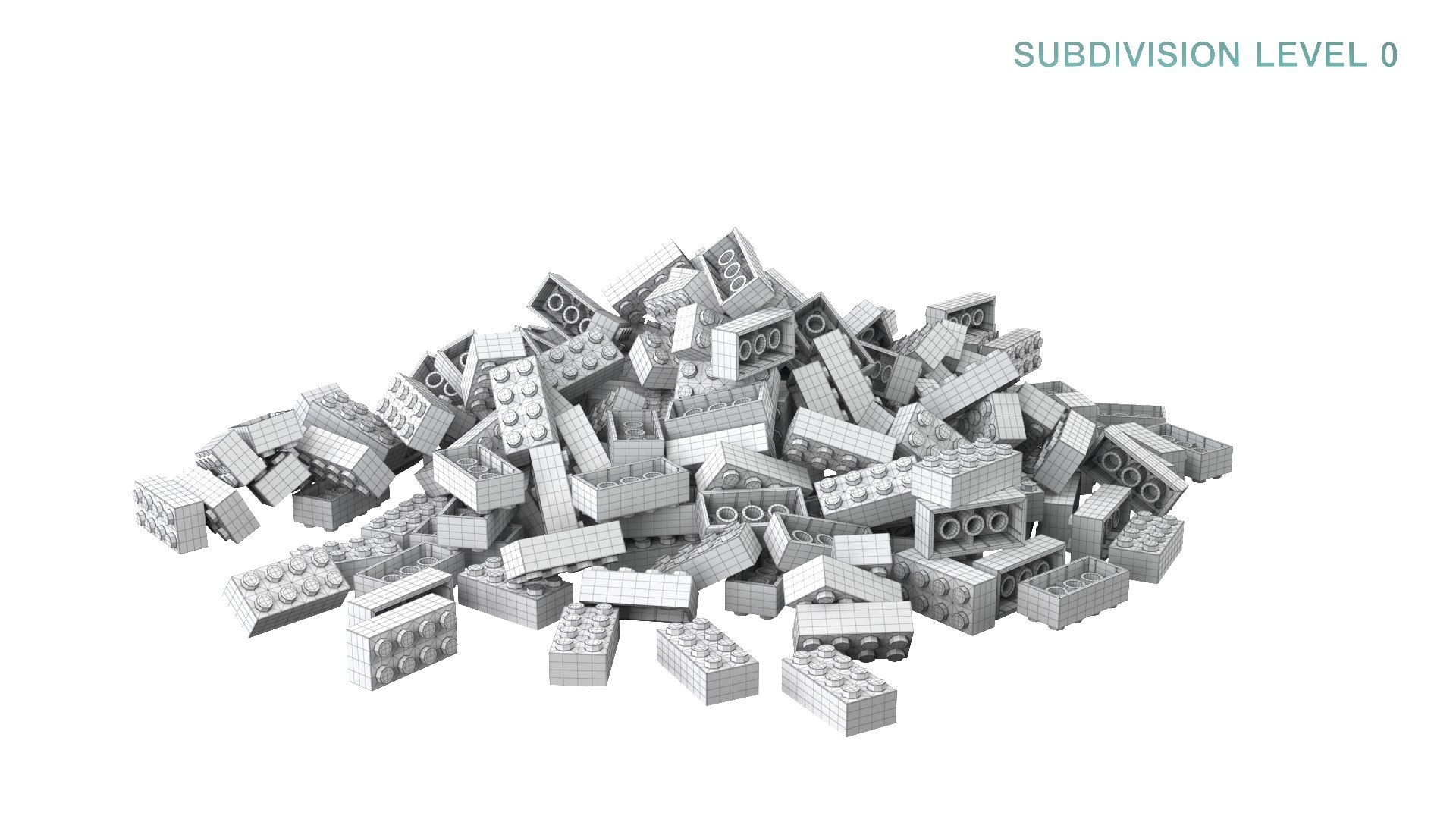 3D Lego Brick Pile - TurboSquid 1767563