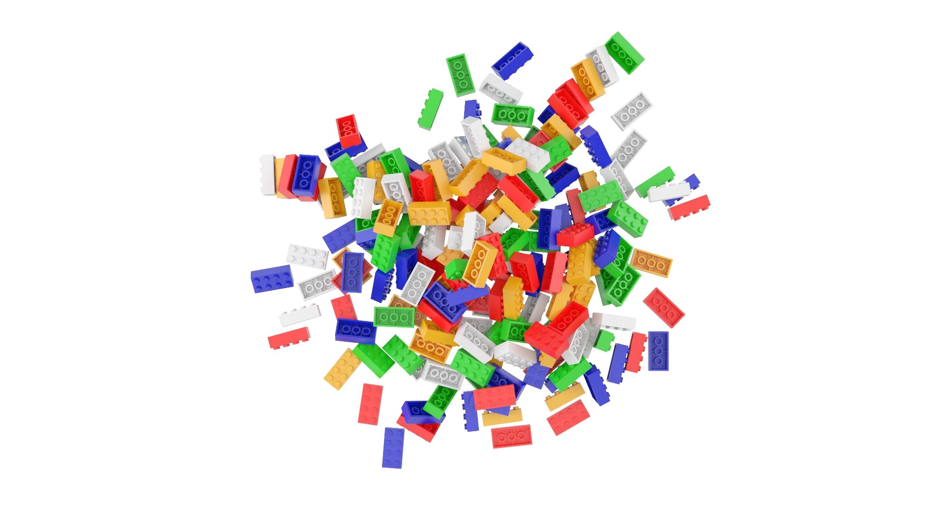 3D Lego Brick Pile - TurboSquid 1767563