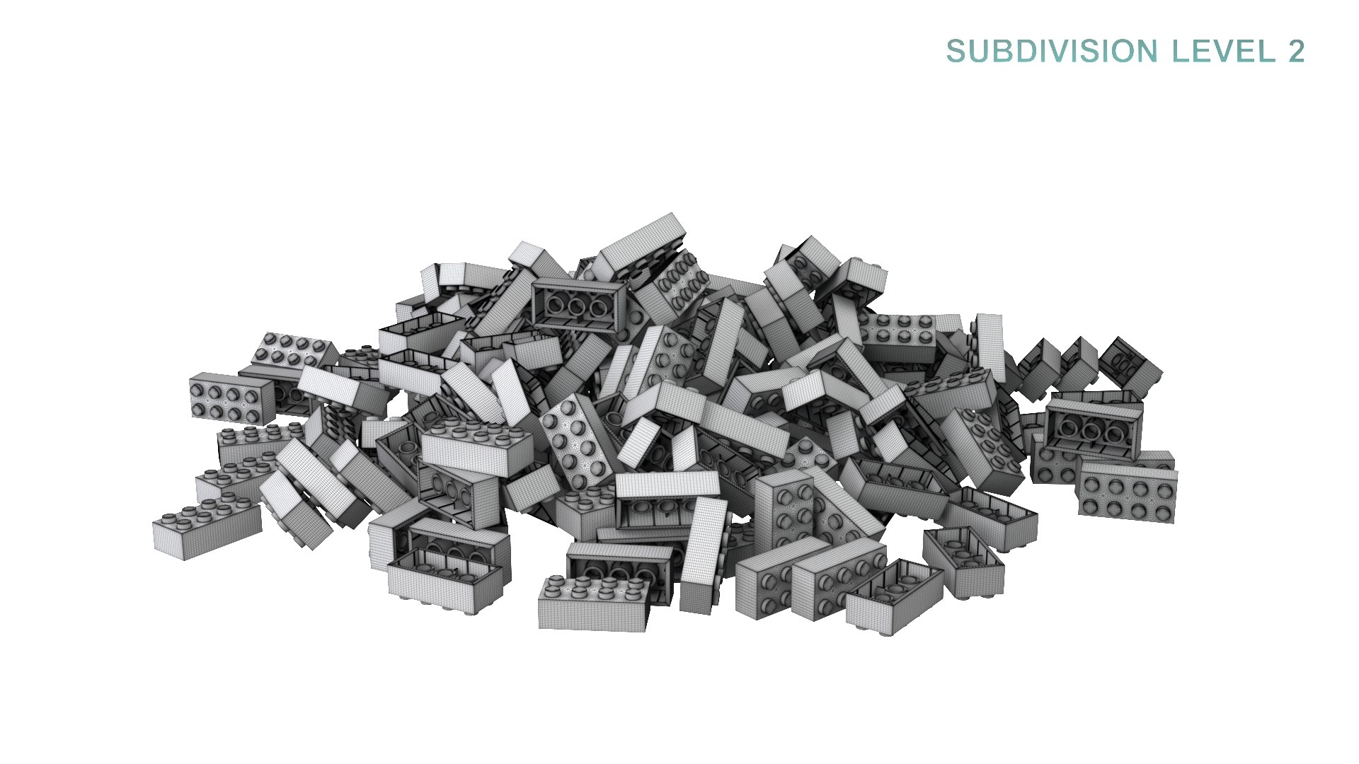 3D Lego Brick Pile - TurboSquid 1767563