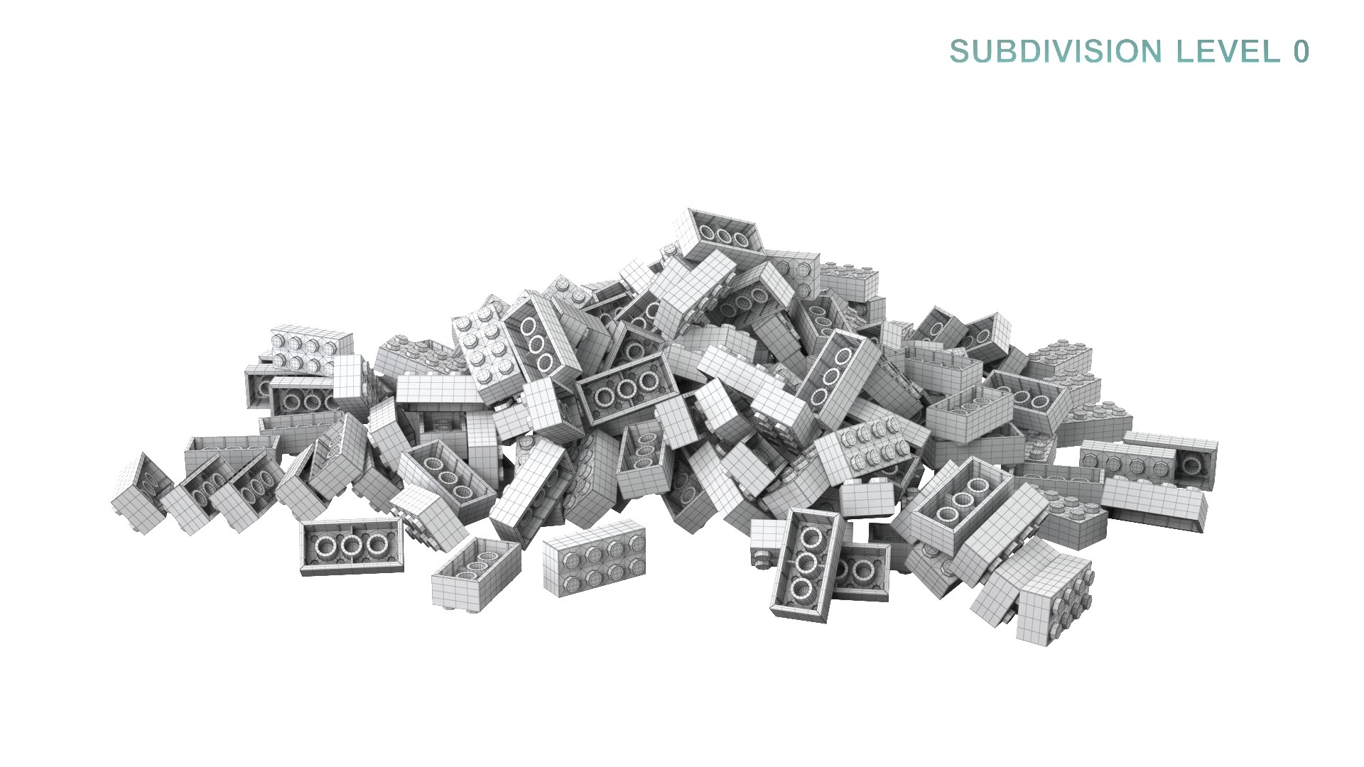 3D Lego Brick Pile - TurboSquid 1767563