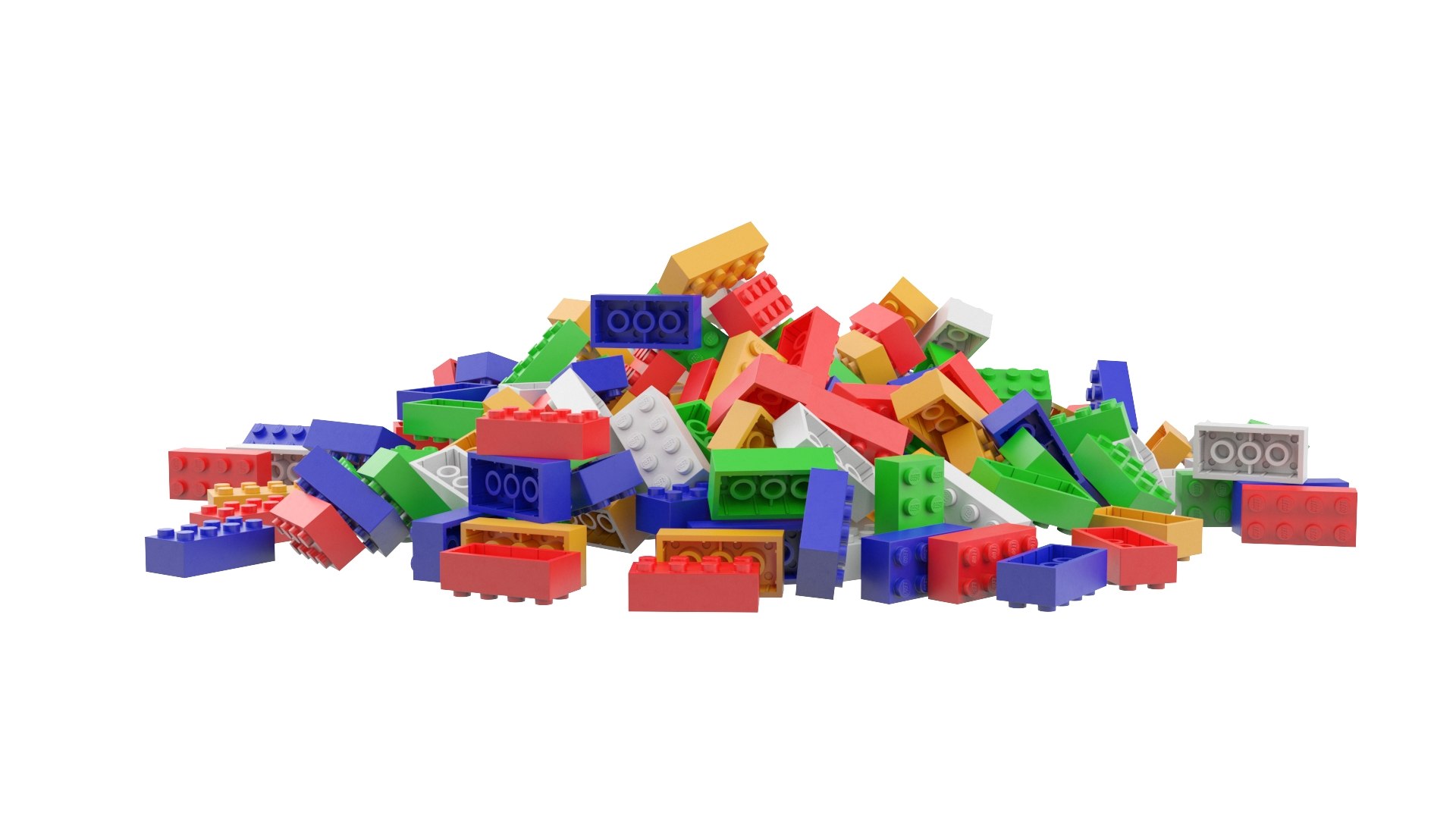 3D Lego Brick Pile - TurboSquid 1767563