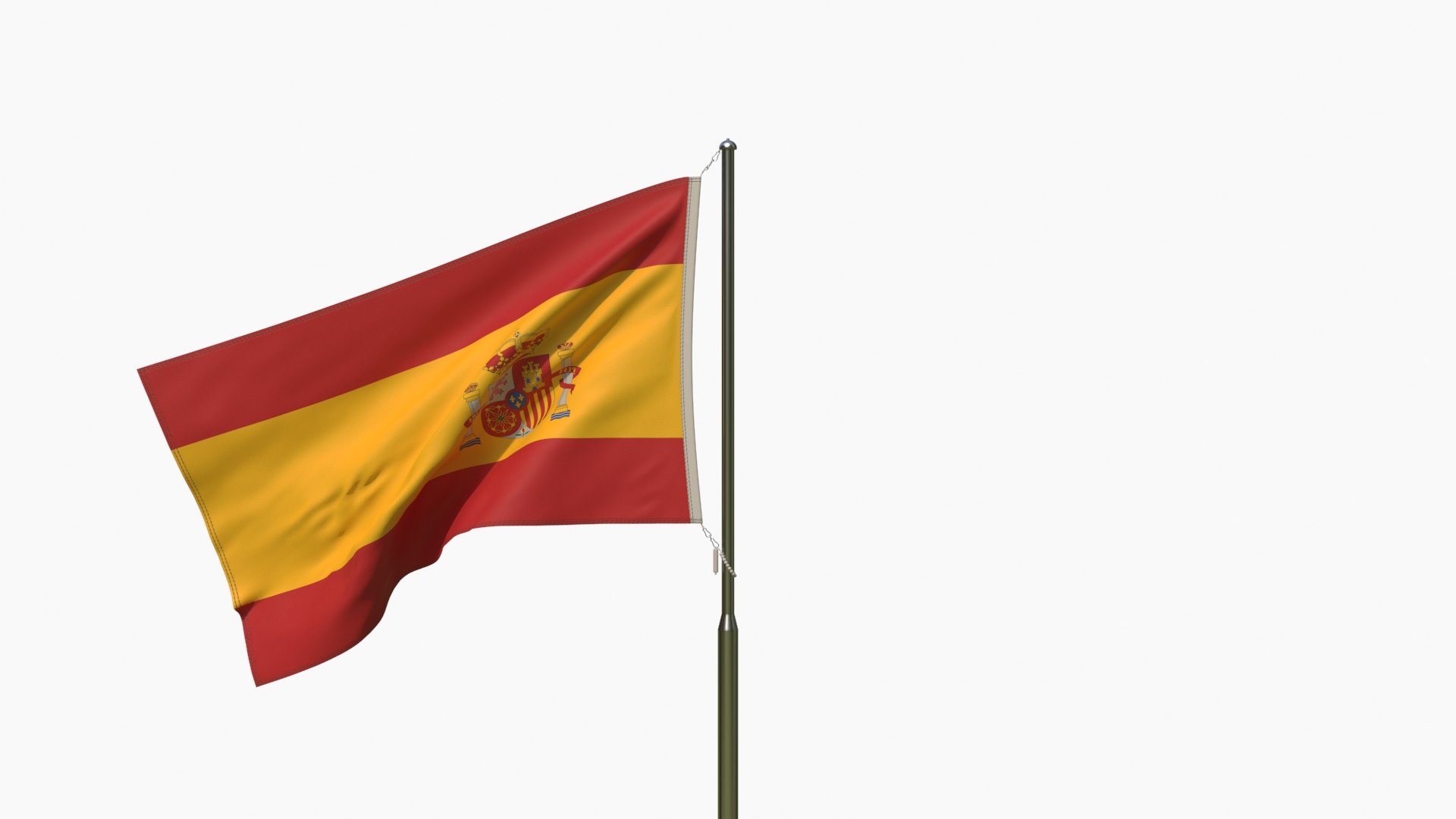 3D Model Animated Spain Flag - TurboSquid 1799123