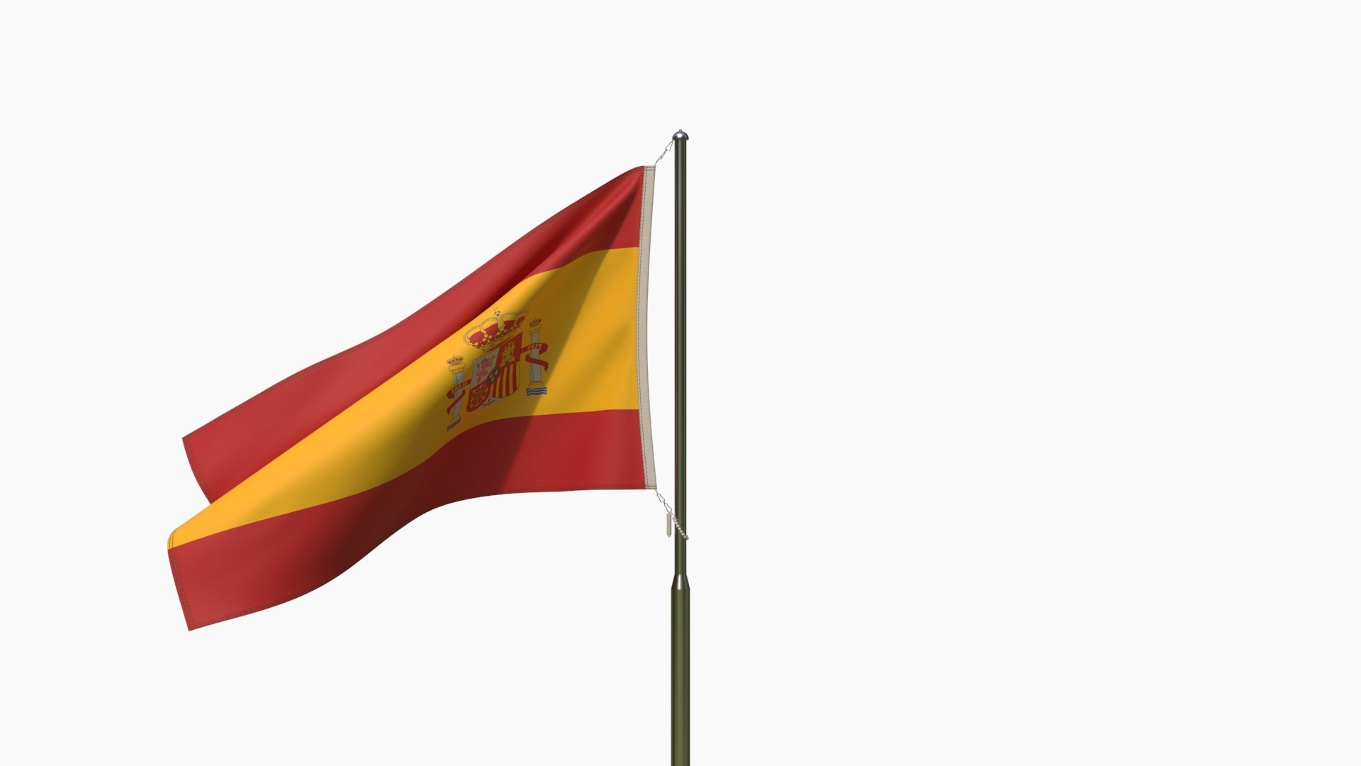 3D Model Animated Spain Flag - TurboSquid 1799123