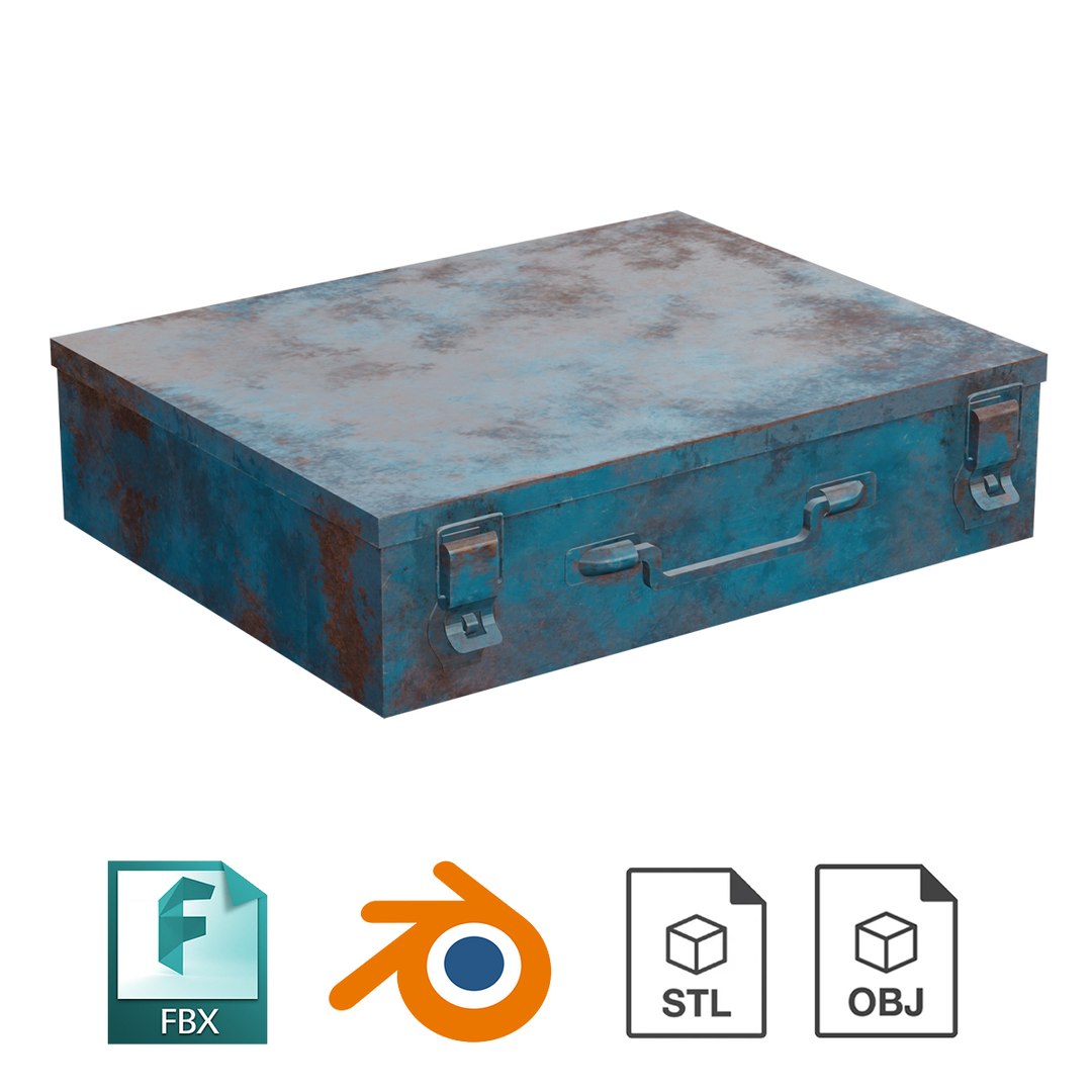 3D Metal Box - TurboSquid 1940156