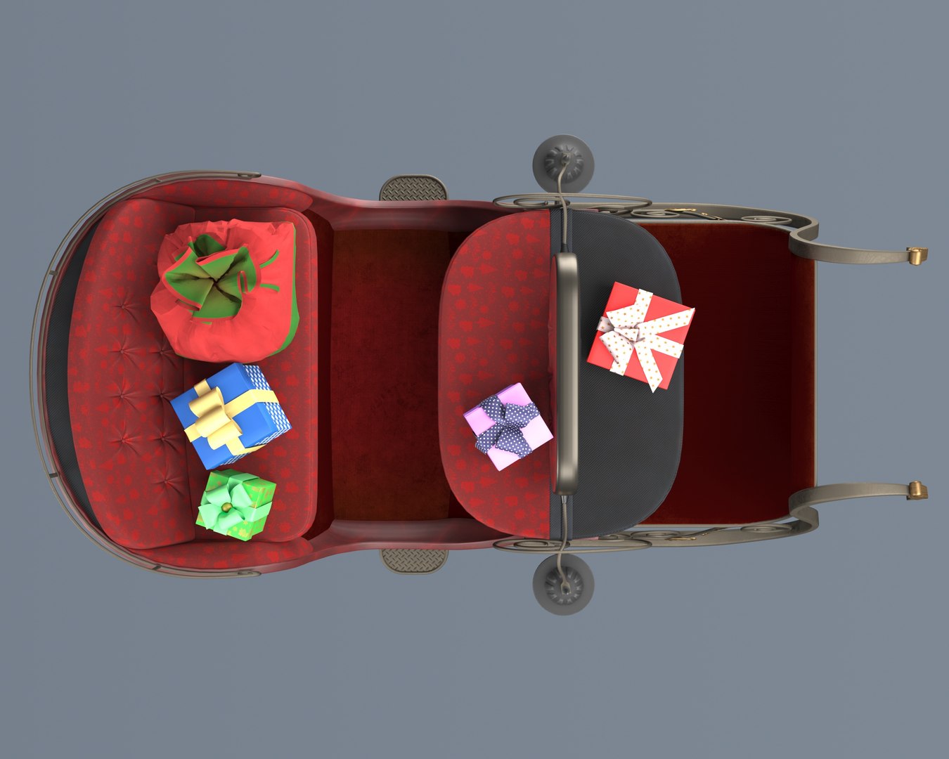 Santas Sleigh 3D Model - TurboSquid 2173433