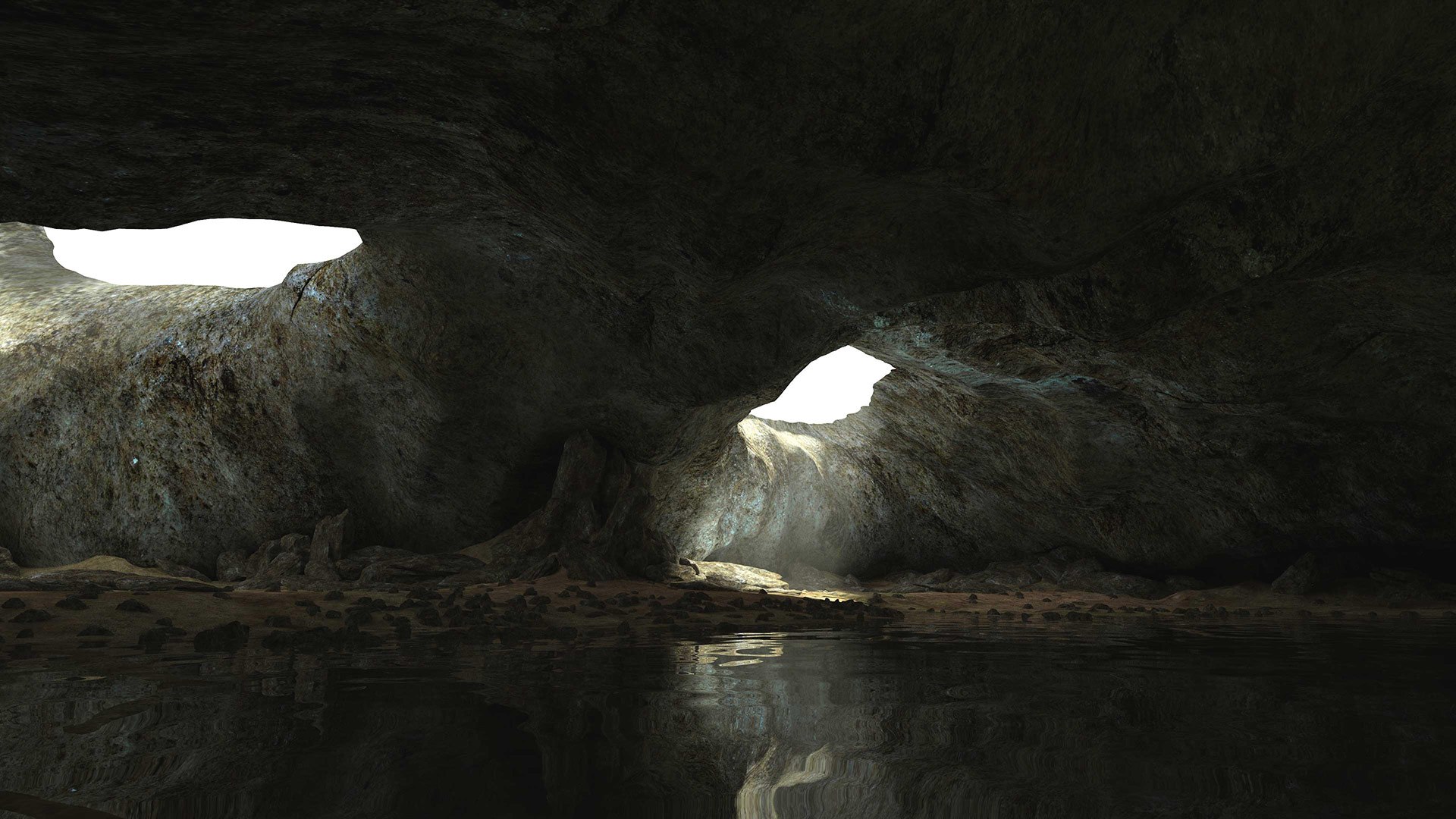 Cave Pond Complete Scene 3D - TurboSquid 2097891