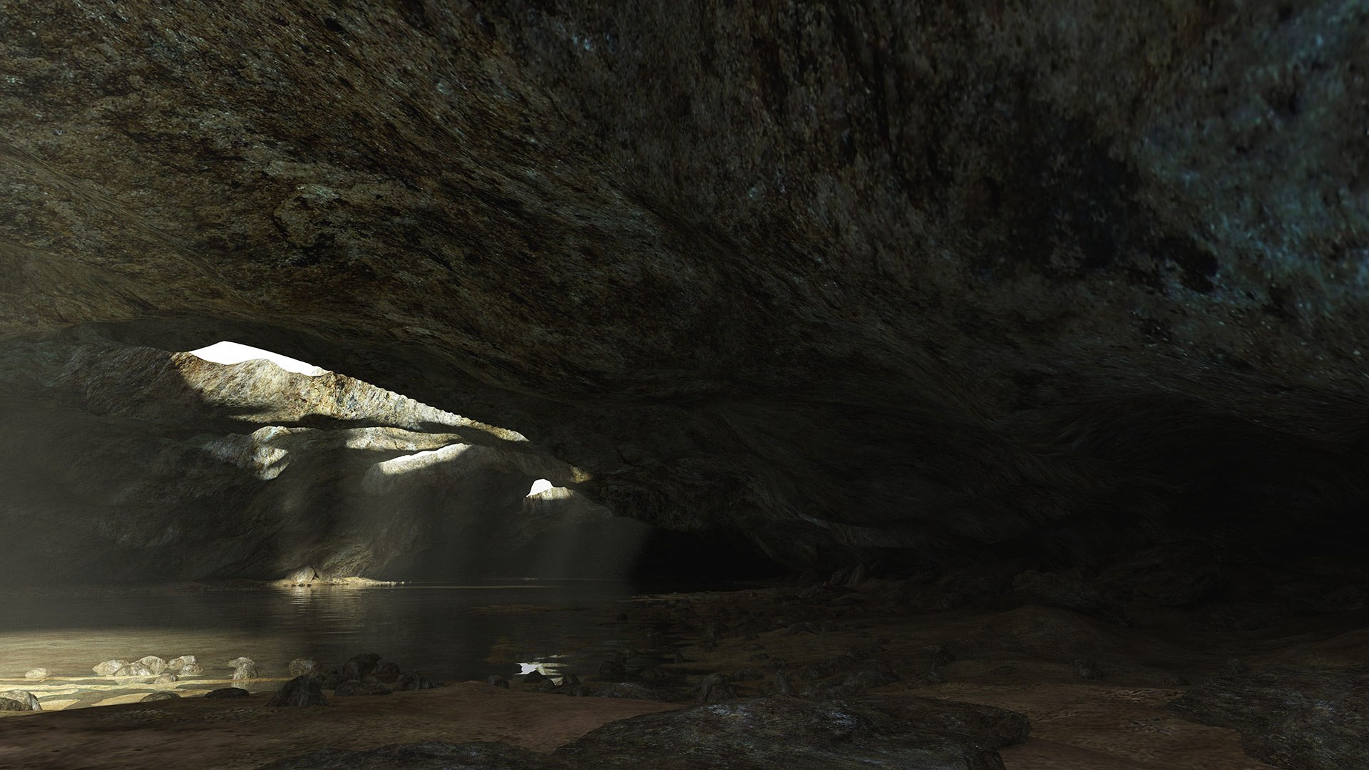 Cave Pond Complete Scene 3D - TurboSquid 2097891