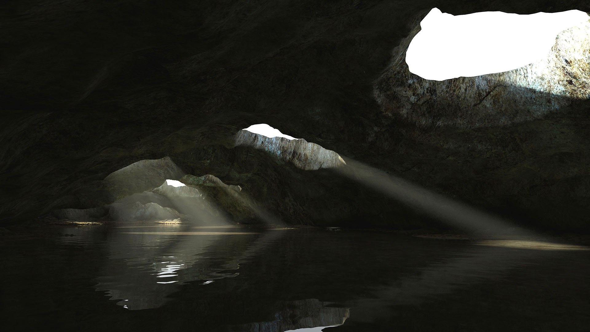 Cave Pond Complete Scene 3D - TurboSquid 2097891