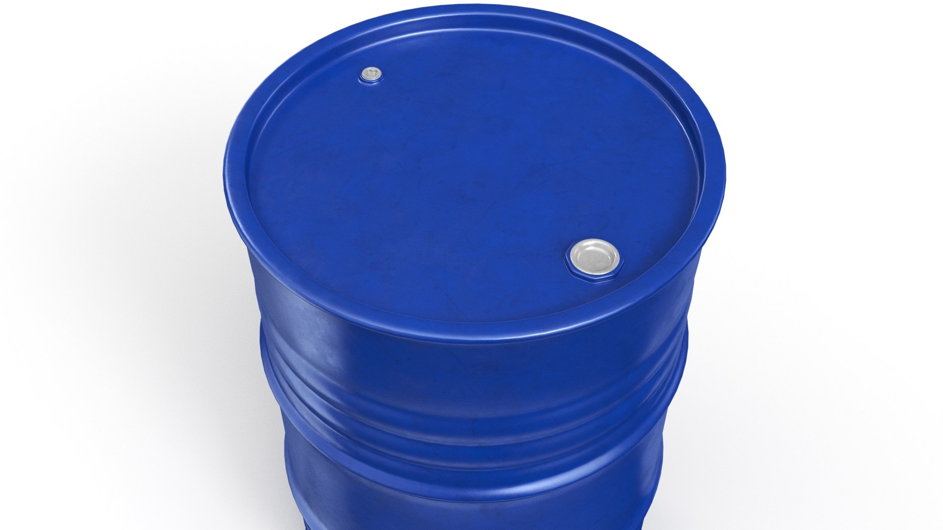 3D Model Metal Barrel Clean Blue - TurboSquid 1908809