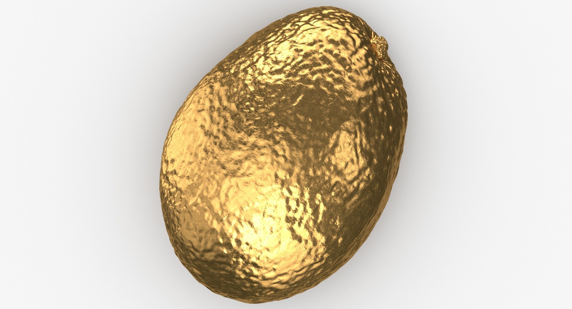 3D Model Avocado 06 Gold - TurboSquid 1497837