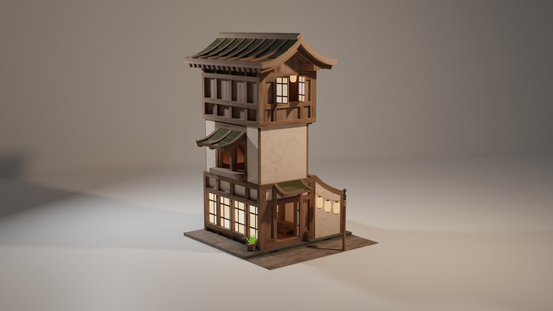 Japanese House 3D Model - TurboSquid 2171372
