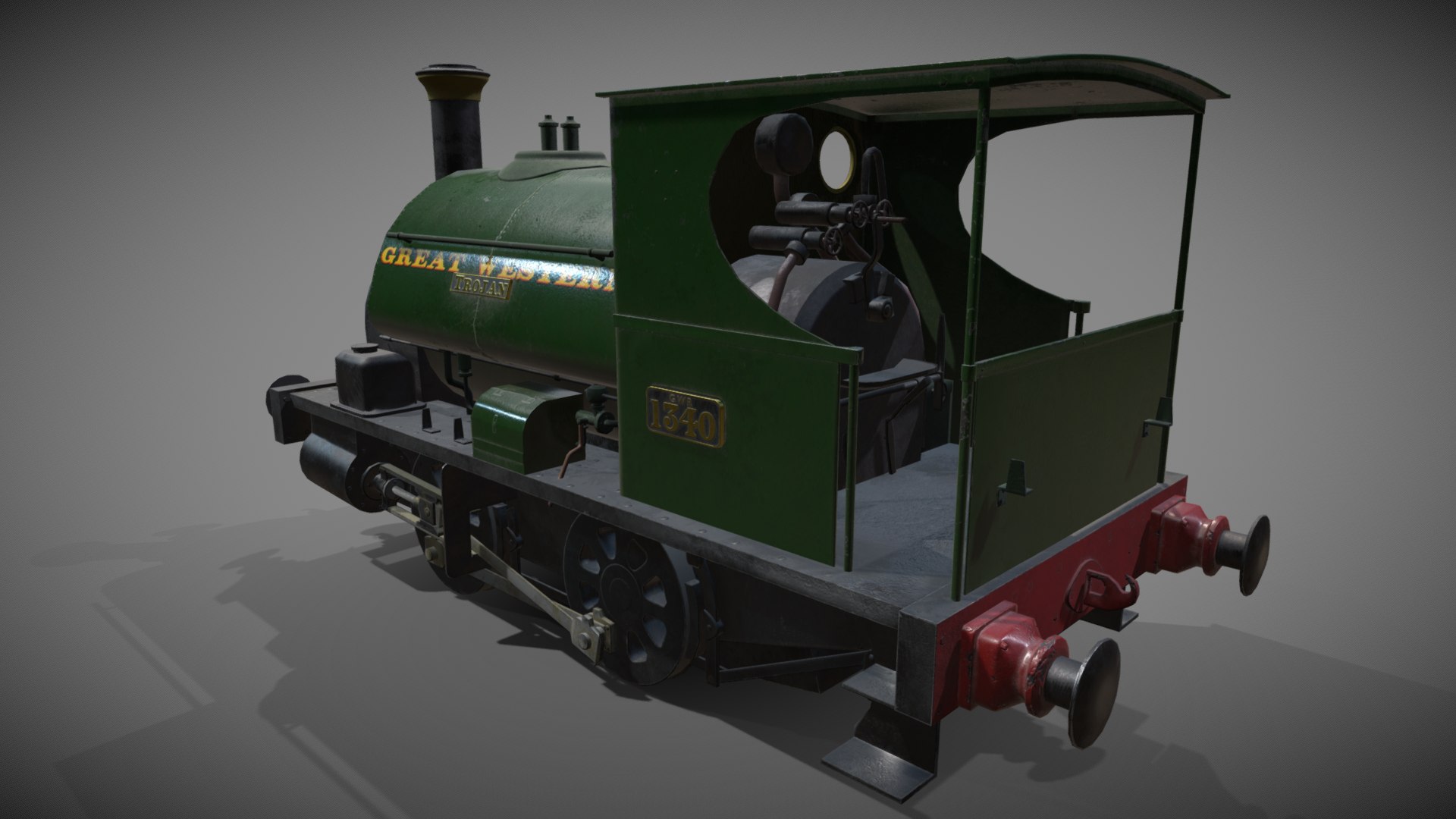 3D Avonside 0-4-0st TROJAN Model - TurboSquid 1822489