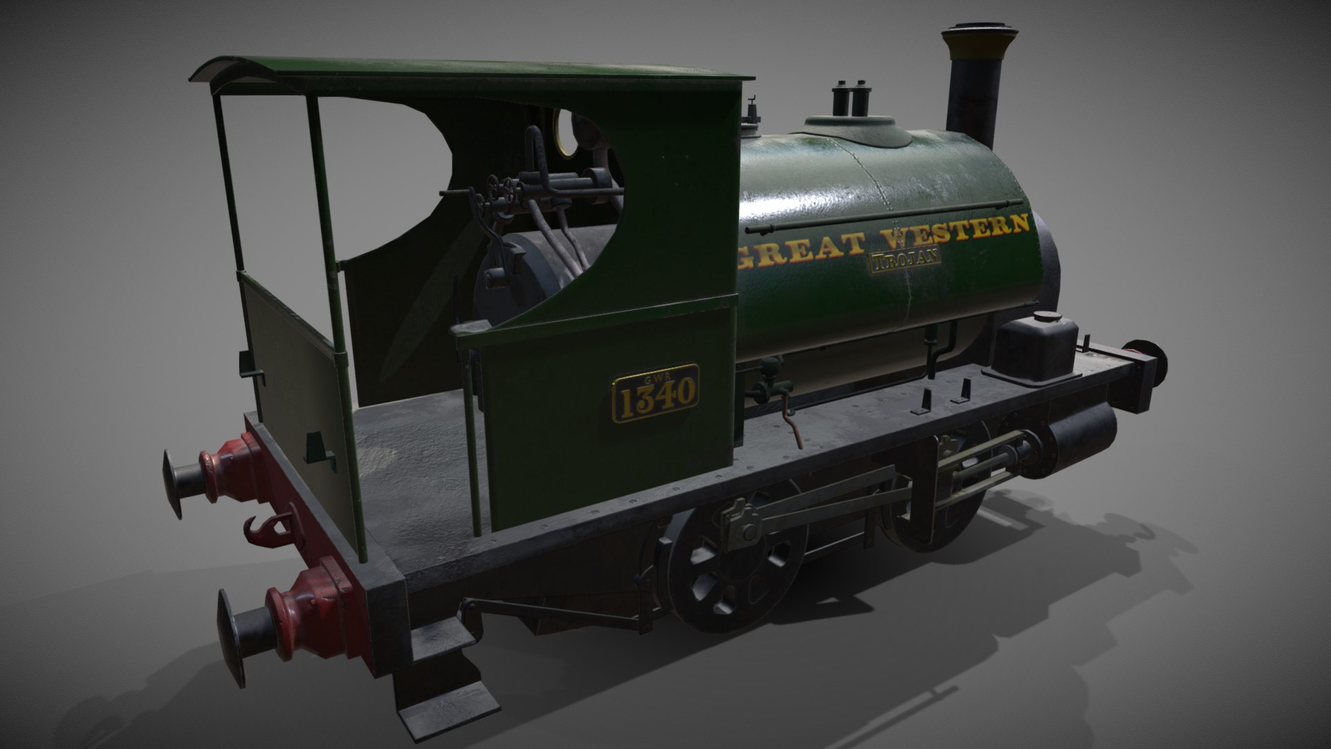 3D Avonside 0-4-0st TROJAN Model - TurboSquid 1822489
