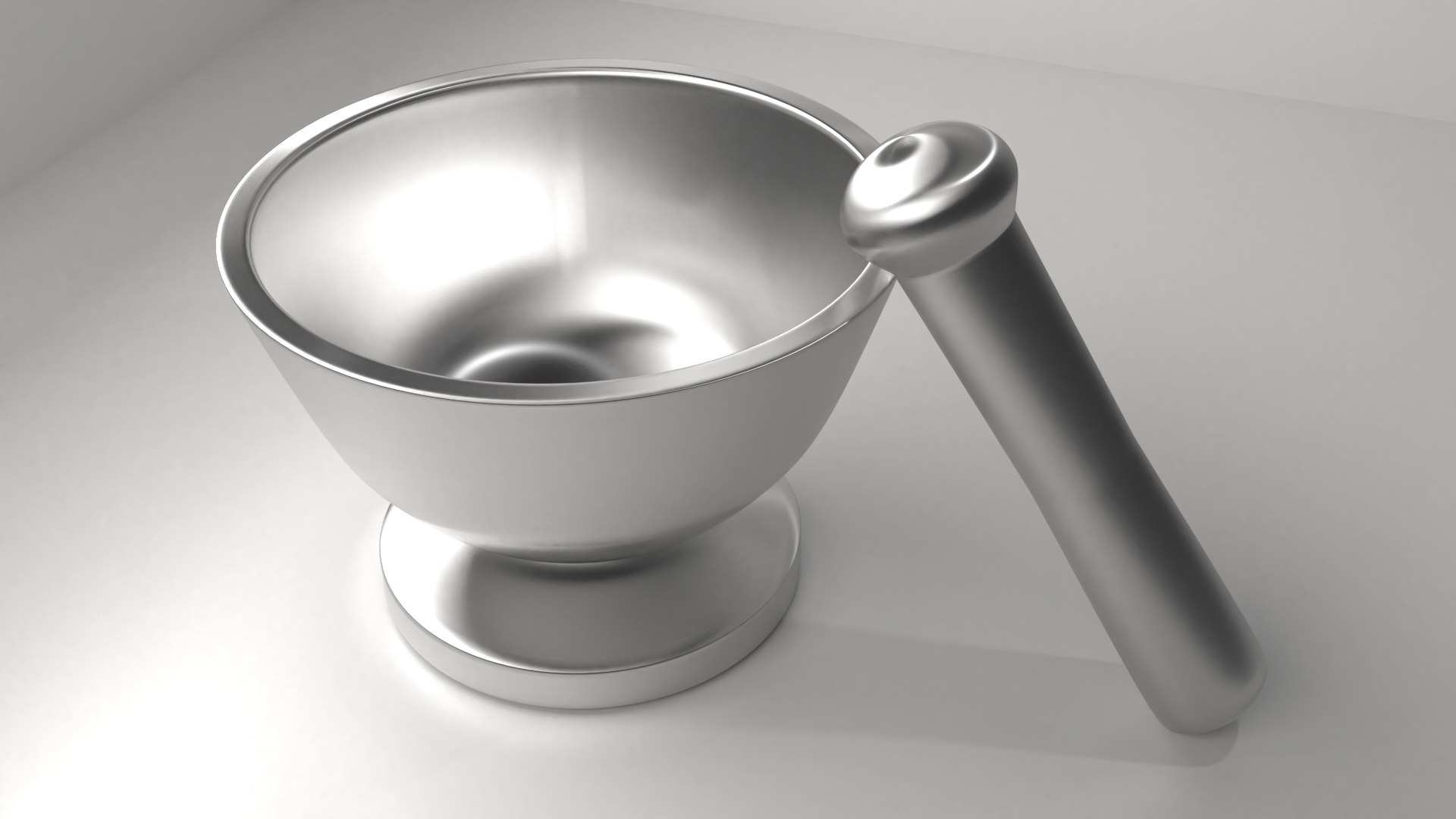 3D metal mortar pestle 5 model - TurboSquid 1482325