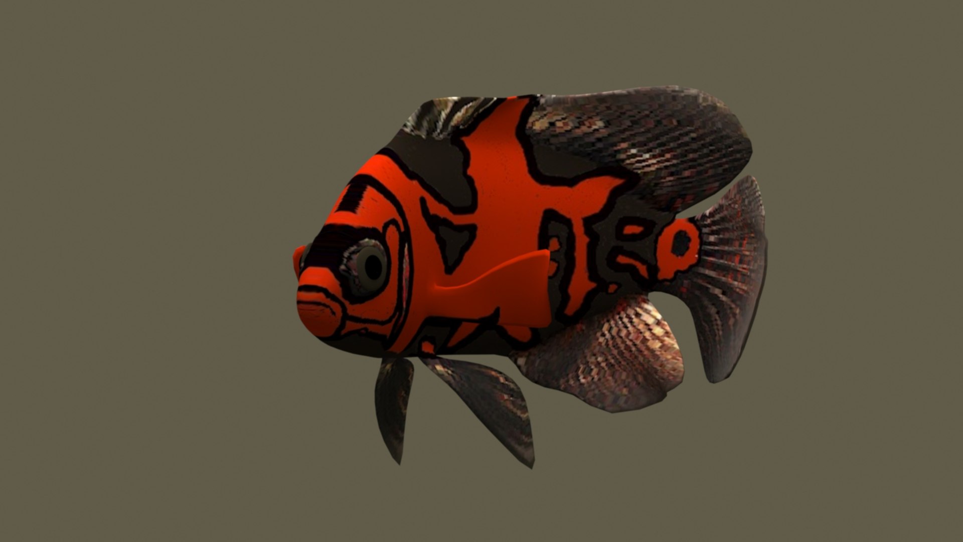 3D Astronotus Fish - TurboSquid 1242953