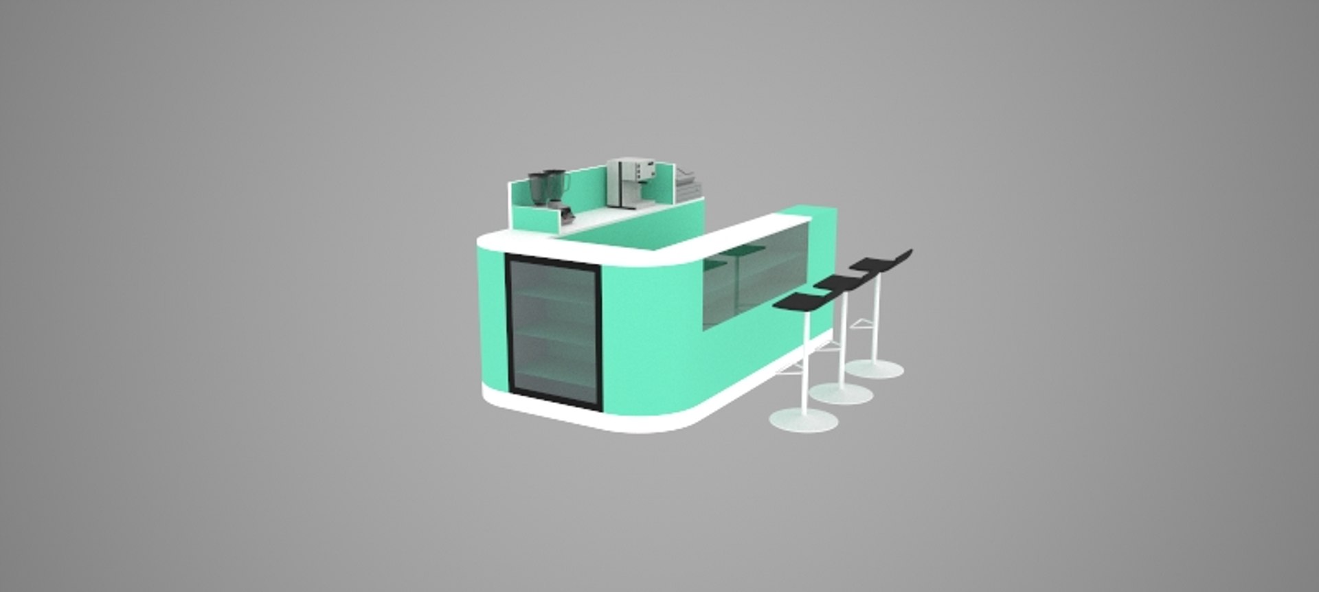 3d Coffe Stand